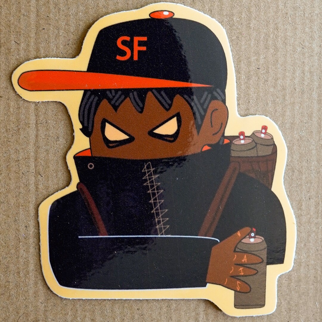 Graffiti Villain Sticker - 3" Custom Cut | Street Art Inspired ...