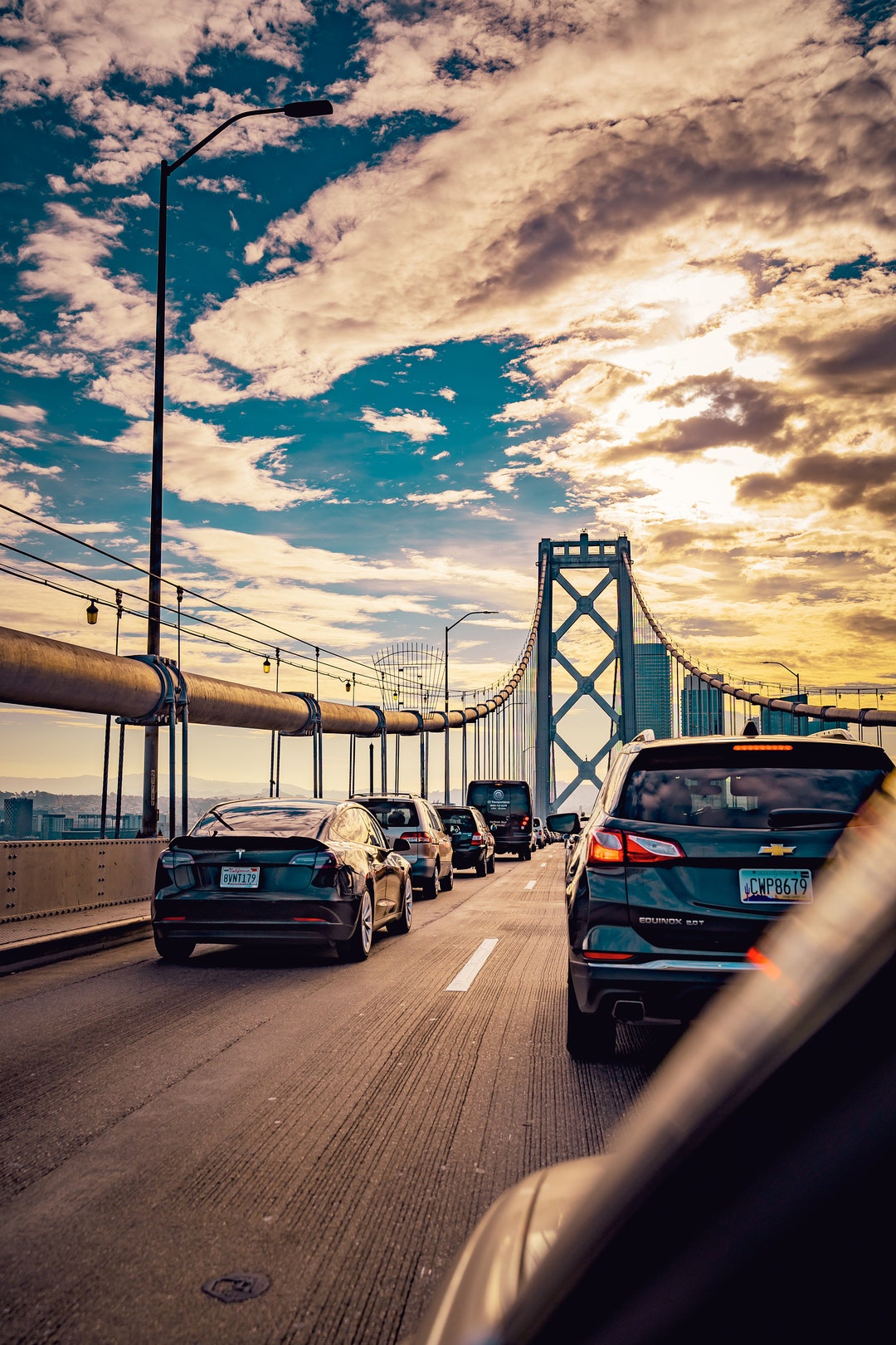 Bay Bridge at Golden Hour Photo Print - Etsy