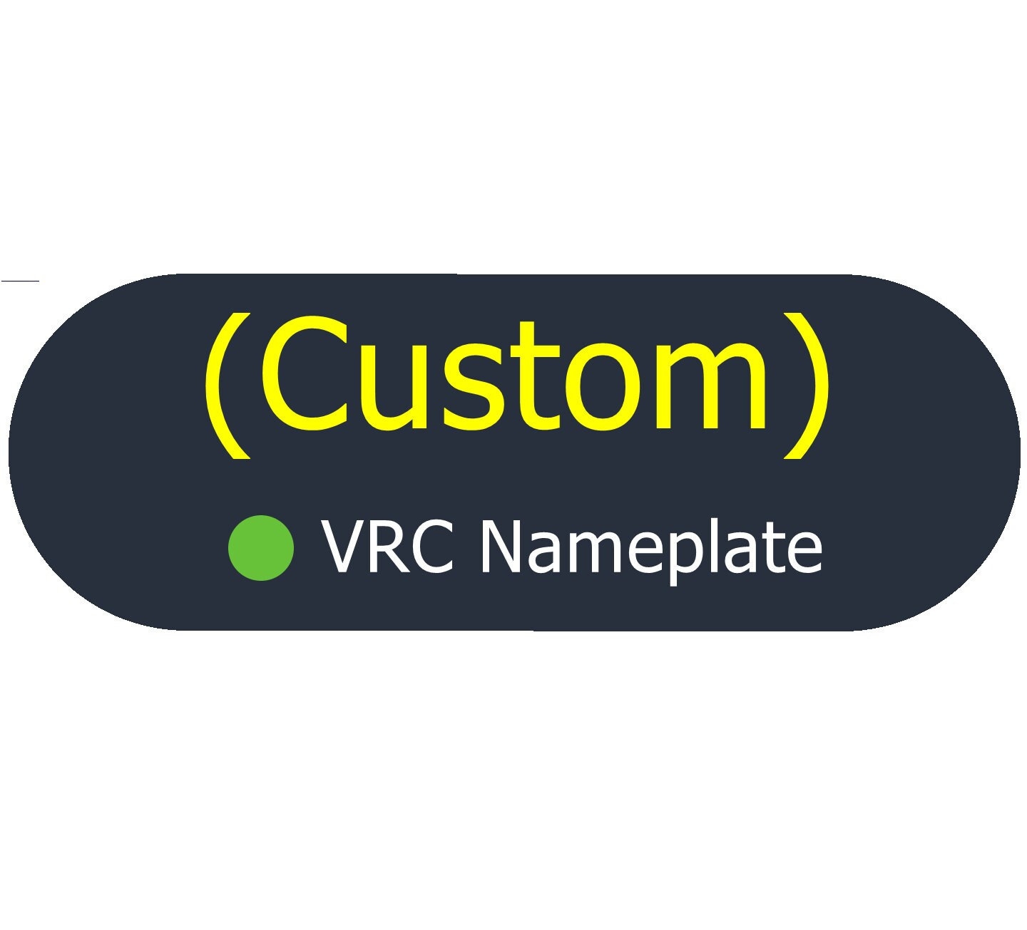 Custom Fabric VRC Name Plate - Etsy