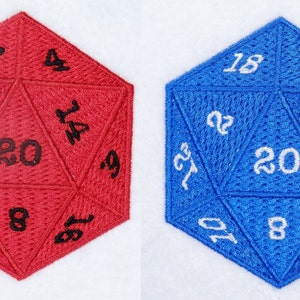 D20 Dice Patch 80mm (3.14 Inch) - Etsy