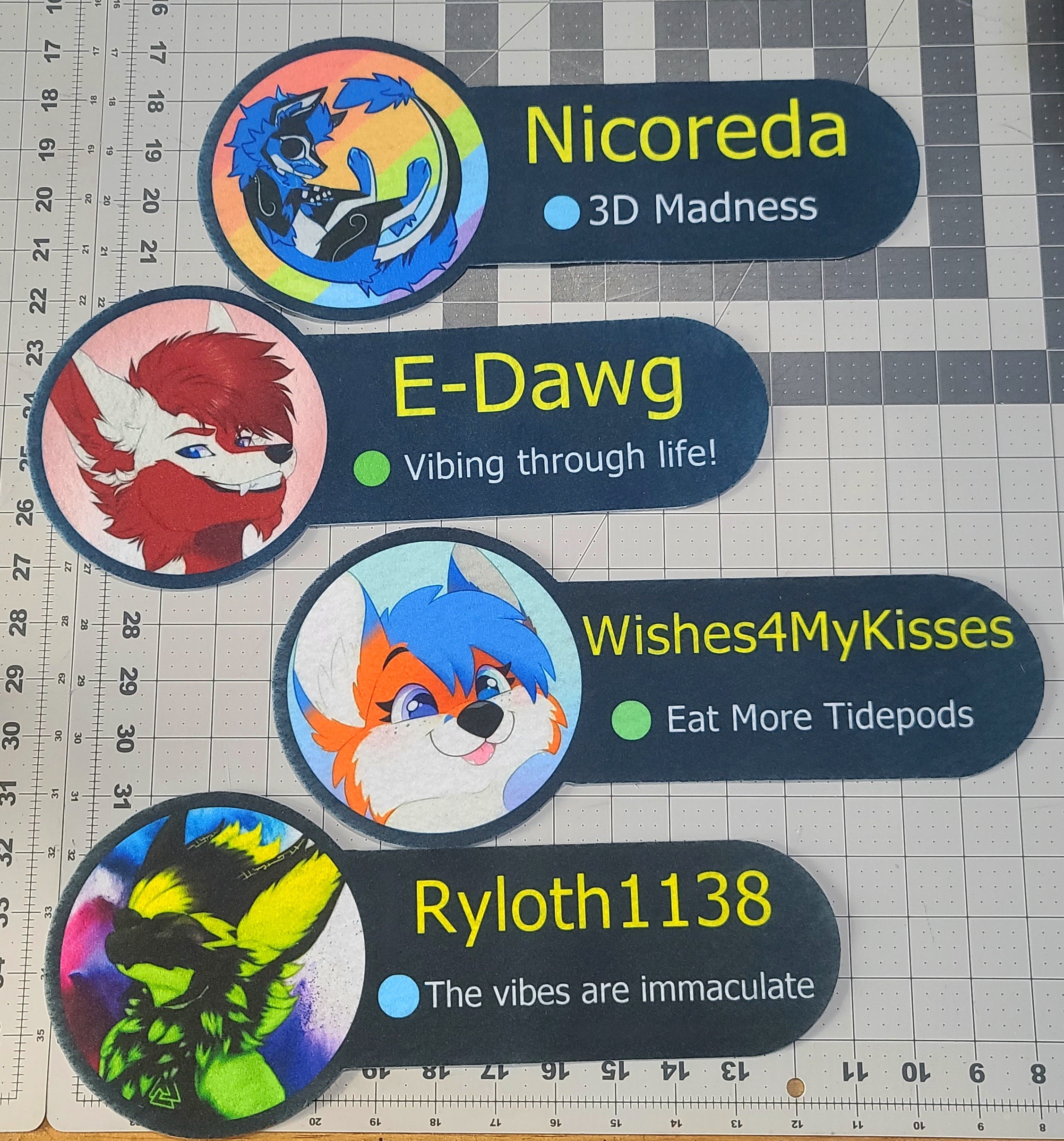 Custom Fabric VRC Name Plate - Etsy