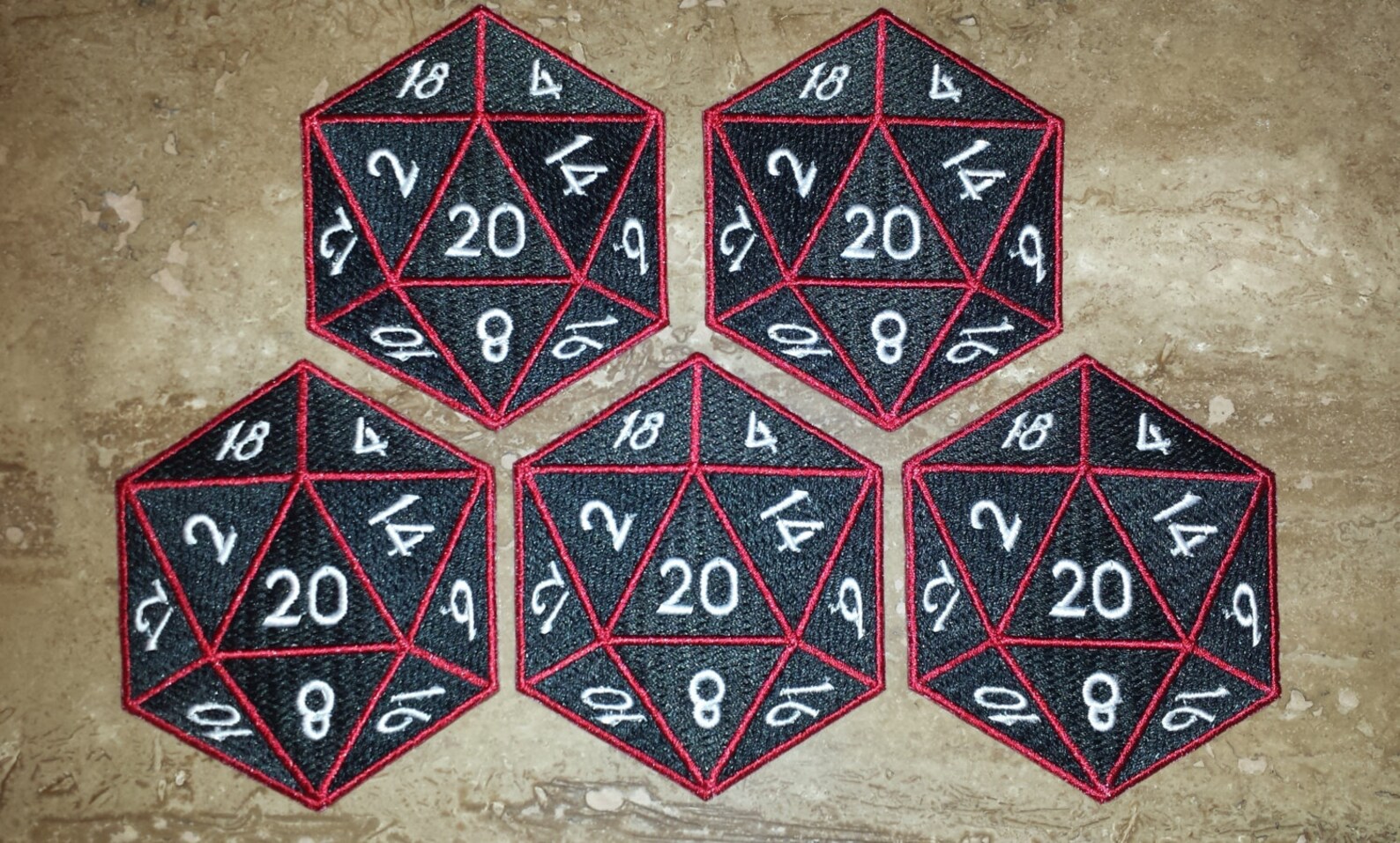 D20 Dice Patch 80mm 3.14 Inch - Etsy