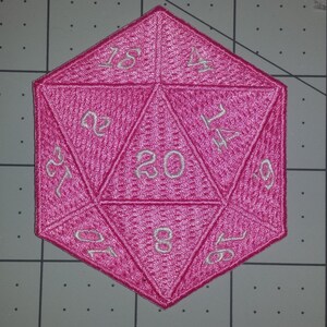 D20 Dice Patch 80mm (3.14 Inch) - Etsy