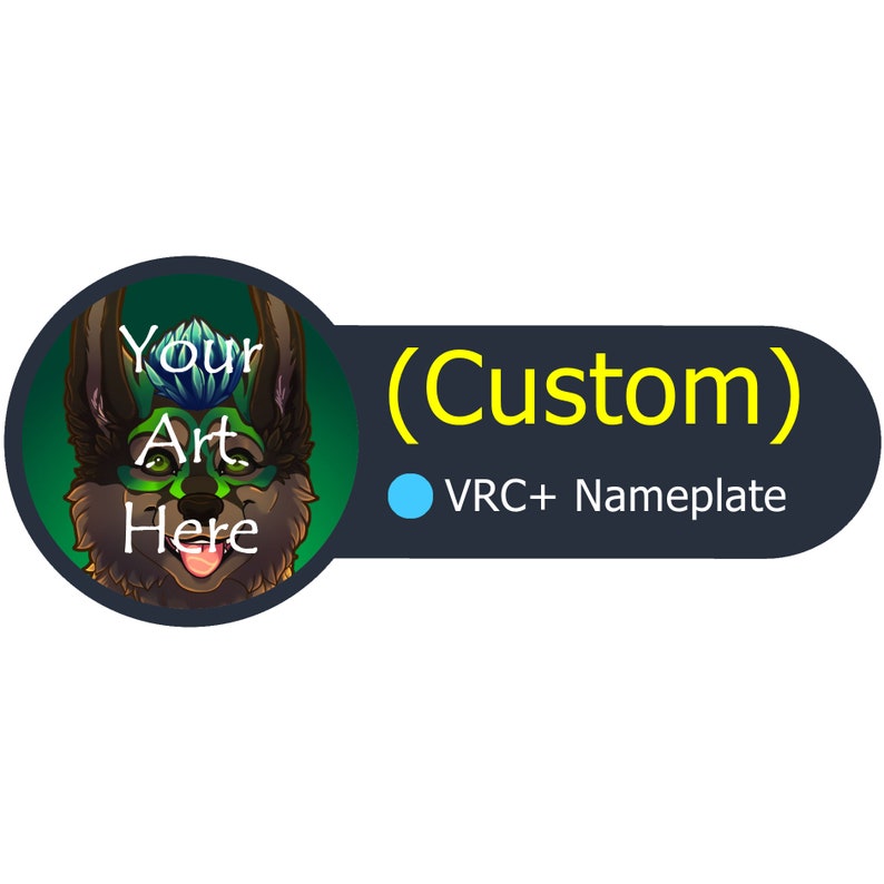 Custom Fabric VRC+ Name Plate - Etsy
