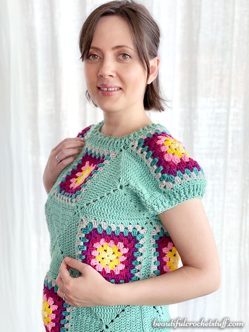 Patchwork Granny Square Vest PDF Pattern Granny Square - Etsy
