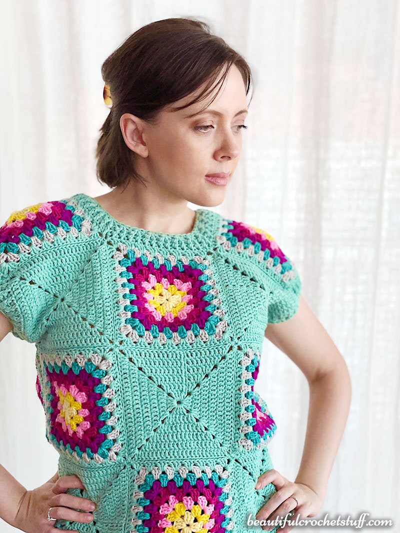 Patchwork Granny Square Vest PDF Pattern Granny Square - Etsy