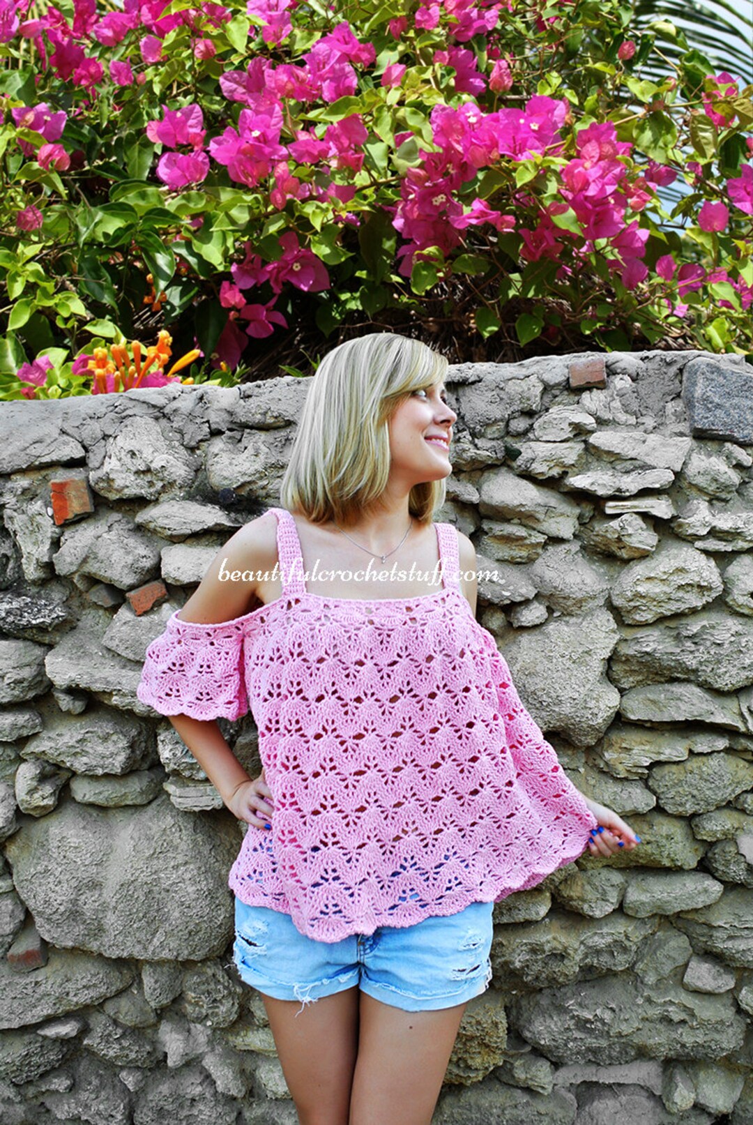 CROCHET PATTERN PDF off the Shoulder, Crochet Top, Crop Top, Plus Size ...