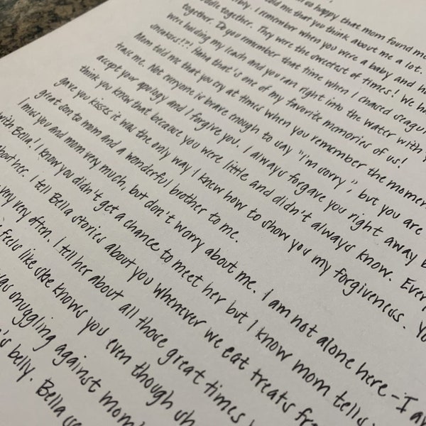 Handwritten Letter Font - Etsy