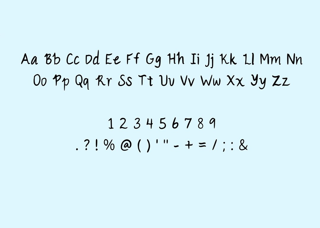 Neat Handwriting Style Font for Note Taking | Minimal Script for ...