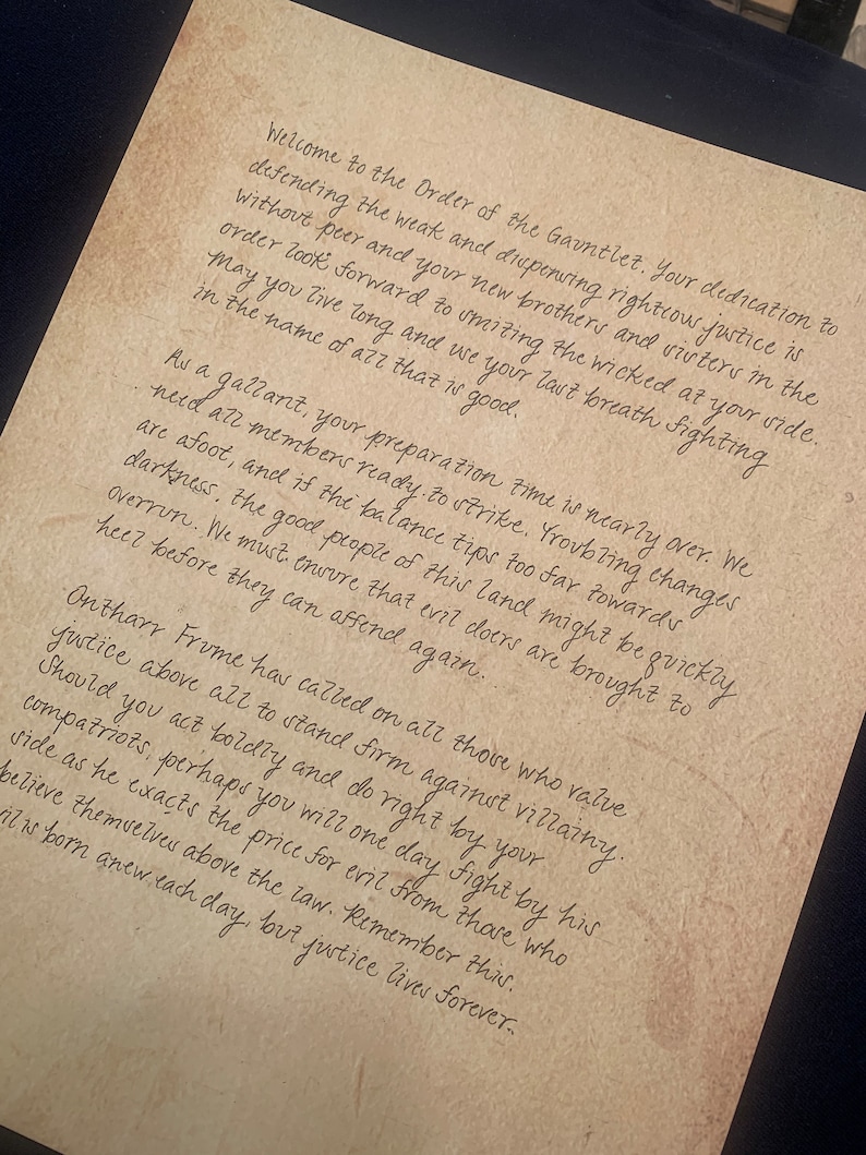 Personalized D&D Letter | Handwritten for Dungeon and Dragons ...