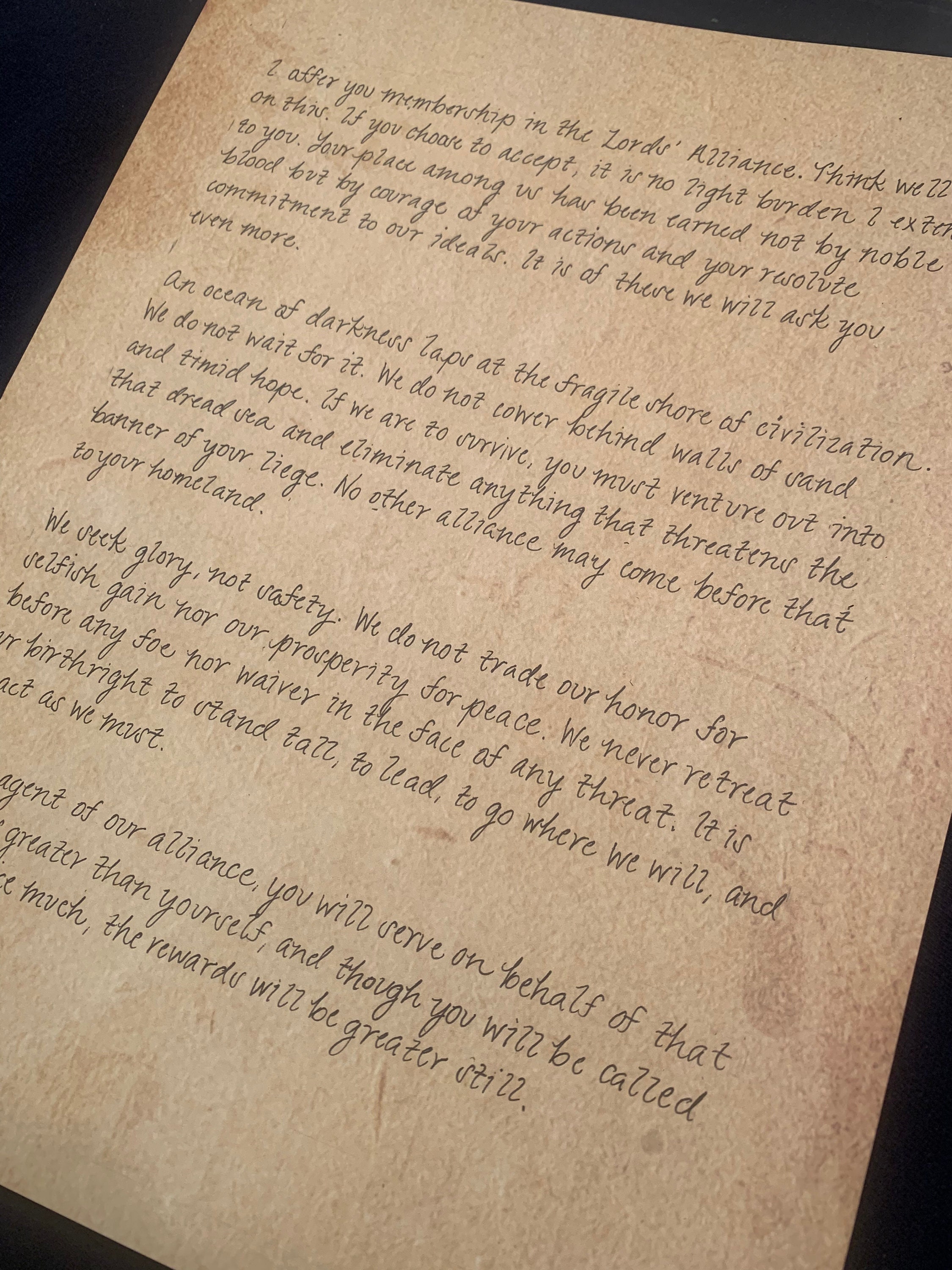 Dungeons and Dragons Player Gift Handwritten Fantasy Letter: Custom RPG ...