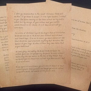 Dungeons and Dragons Player Gift Handwritten Fantasy Letter: Custom RPG ...