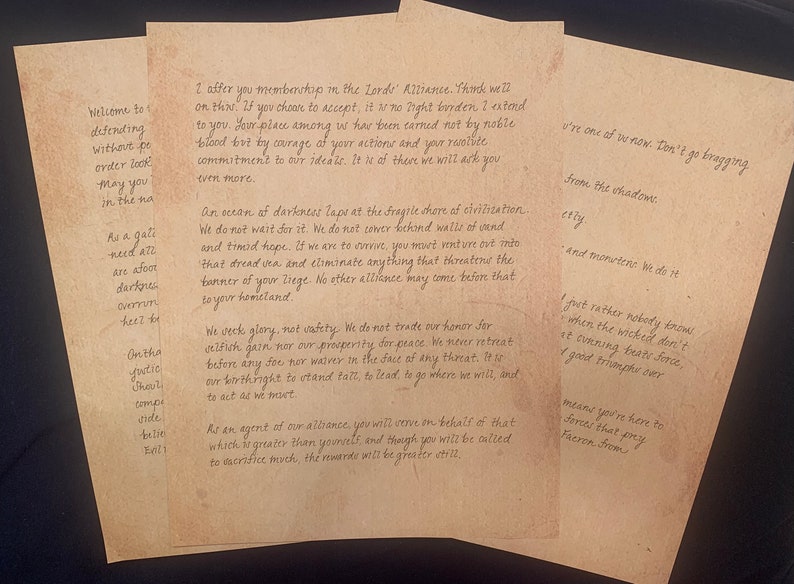 Personalized D&D Letter | Handwritten for Dungeon and Dragons ...