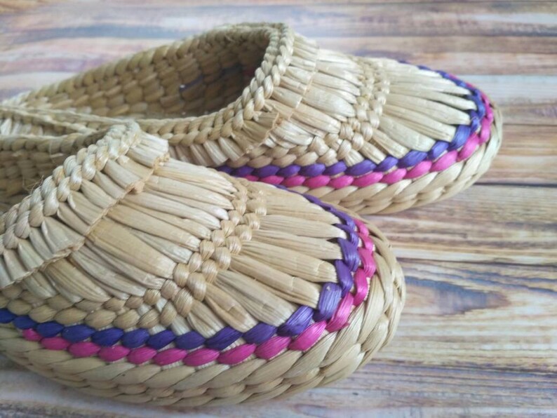 Bast sandals Straw slippers Sauna shoes vegan shoes Massage | Etsy