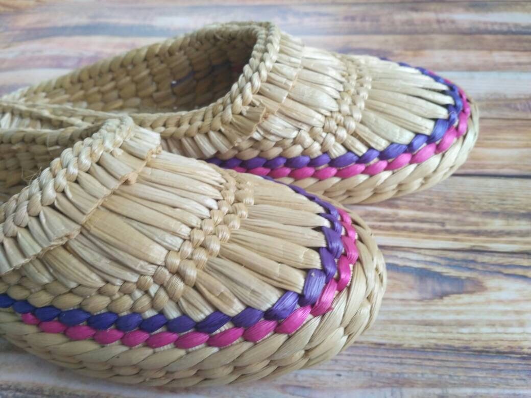 Bast Sandals Straw Slippers Sauna Shoes Vegan Shoes Massage - Etsy
