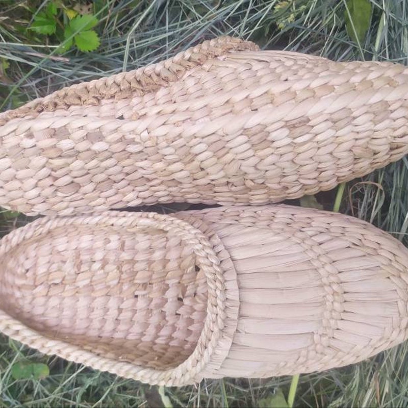 Woven Straw Shoes - Etsy