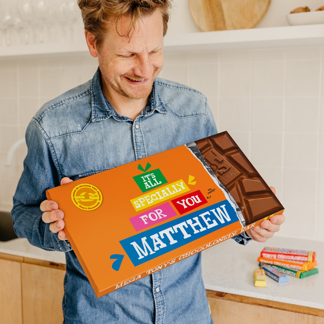 Personalized Tony's Chocolonely XL Chocolate Bar With Name ...