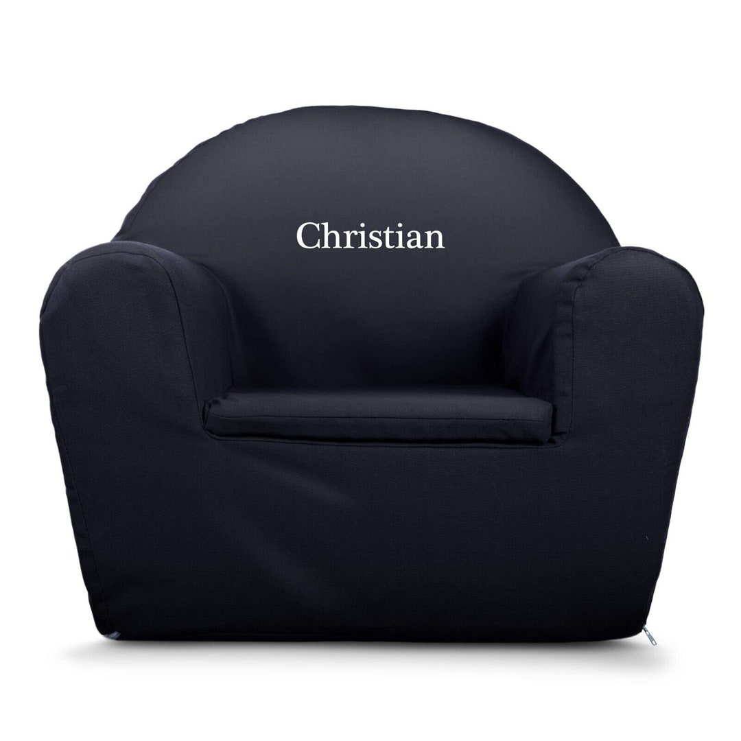 Personalized Children's Chair With Name Blue Chair With Text Perfect ...