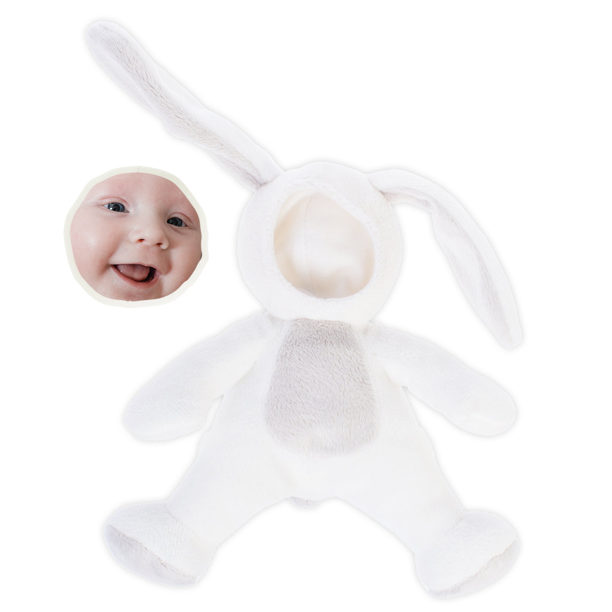Itsieme Rabbit With Picture - Plush Toy With Photo - Personalized Plush ...