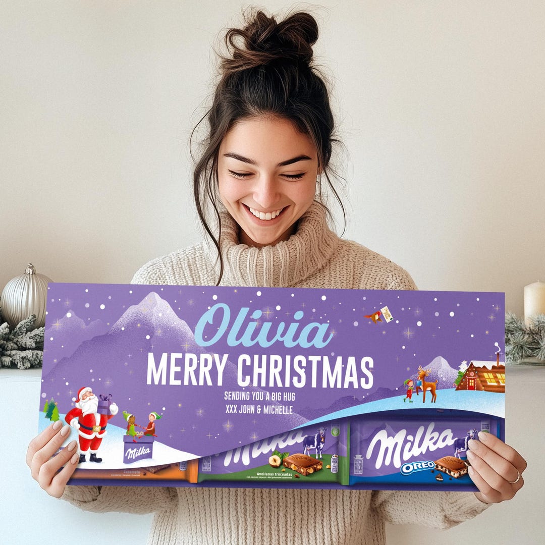 Personalized XXL Milka Chocolate Bar Milka Bar With Name & Text 600g ...