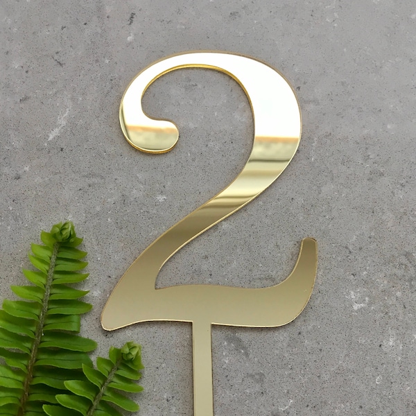 Number 2 Cake Topper - Etsy