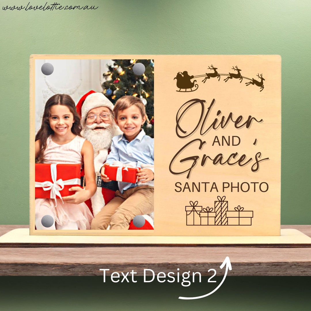 Christmas Gift Photo Frame Ornament for Baby 1st Christmas, Santa Photo ...