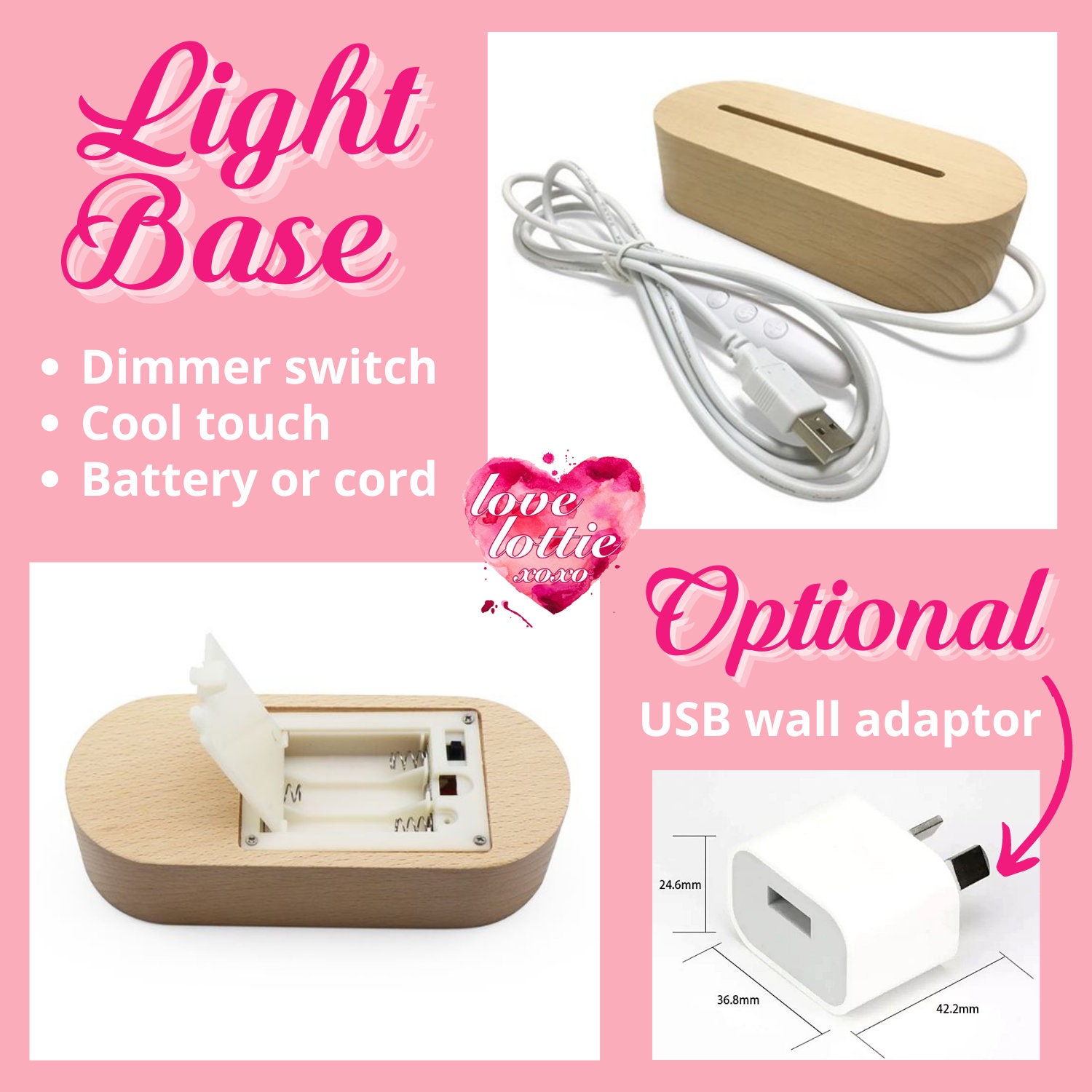 Personalised Night Light Baby Gift Custom Name Nursery Decor - Etsy ...