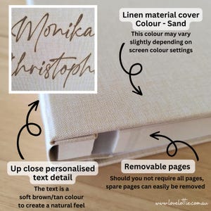 Custom Photo Album Memorial | Funeral Guest Book | Celebration of Life ...