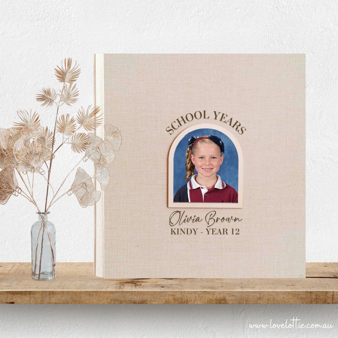 Personalised School Photo Album, School Years Scrapbook, School ...
