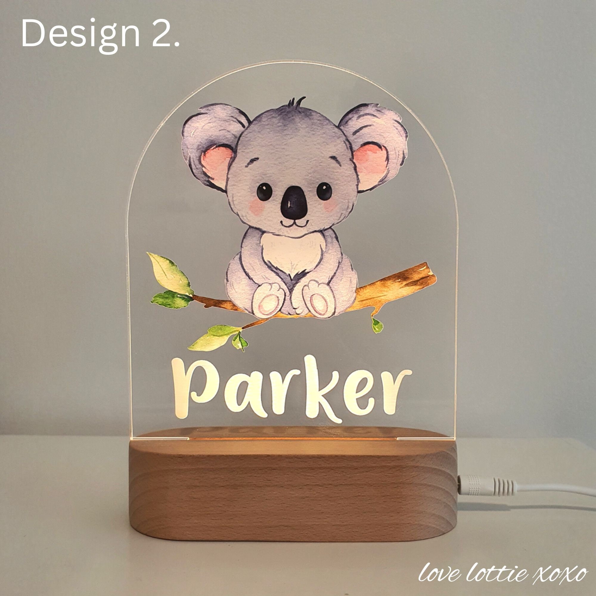 Personalised Night Light Baby Gift Custom Name Nursery Decor - Etsy ...