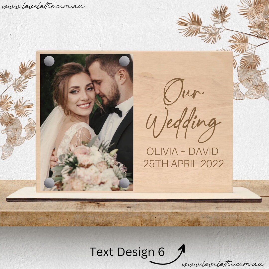 Personalised Wedding Gift for Couple, Personalized Wedding Picture ...