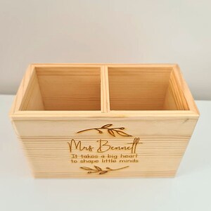 Personalised Teacher Gift, Teacher Desk Organiser Present, End of Year ...