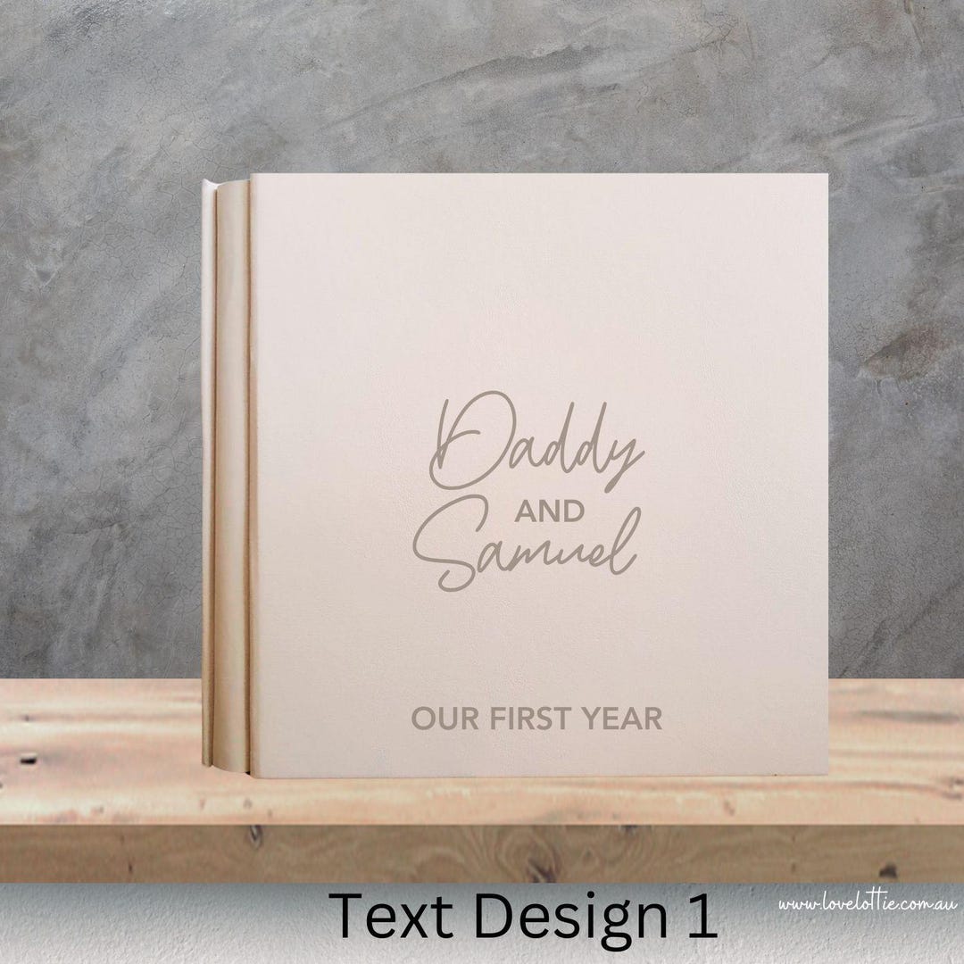 Personalized Dad Memory Book - Father Daughter Gift, Custom Father Son ...