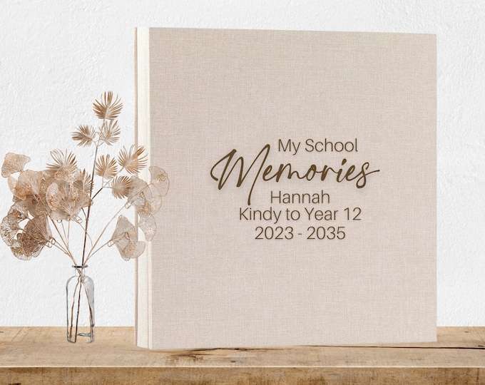School Years Memory Book | Back to School Years Scrapbook Keepsake Book ...