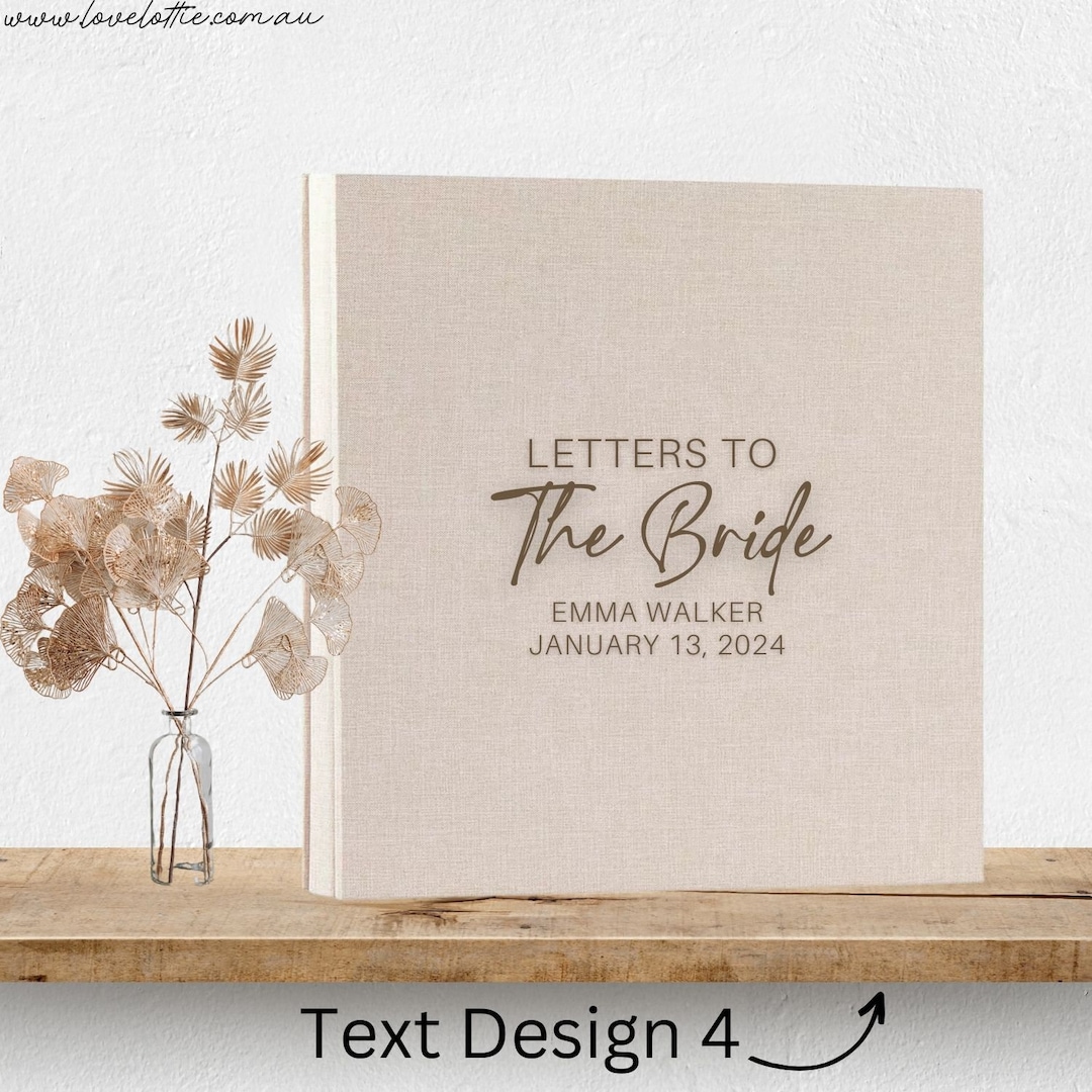 Letters to the Bride Book, Bridal Shower Scrapbook, Hen Party Scrapbook ...