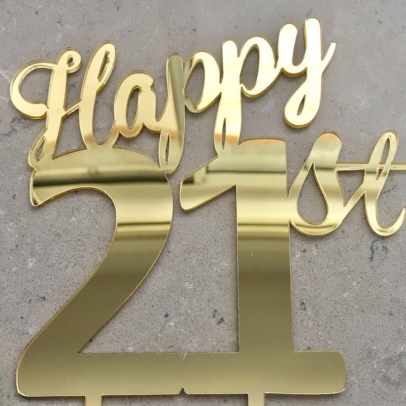 21st Cake Topper - Etsy Australia