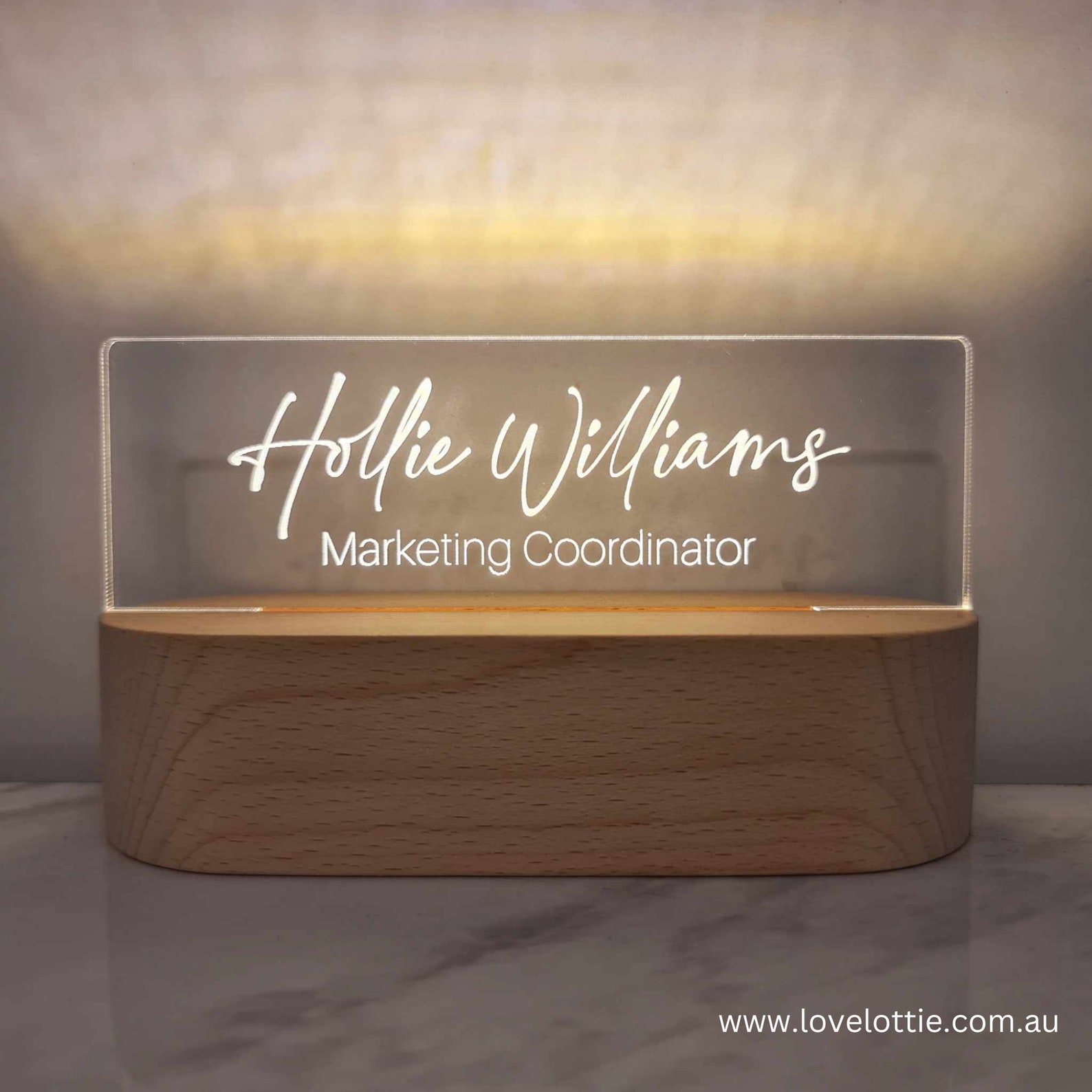 Executive Personalised Desk Name Plate, Custom Engraved Desk Sign ...