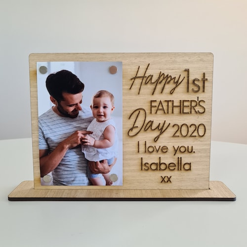 Custom Father's Day Photo Frame Personalised Father's - Etsy