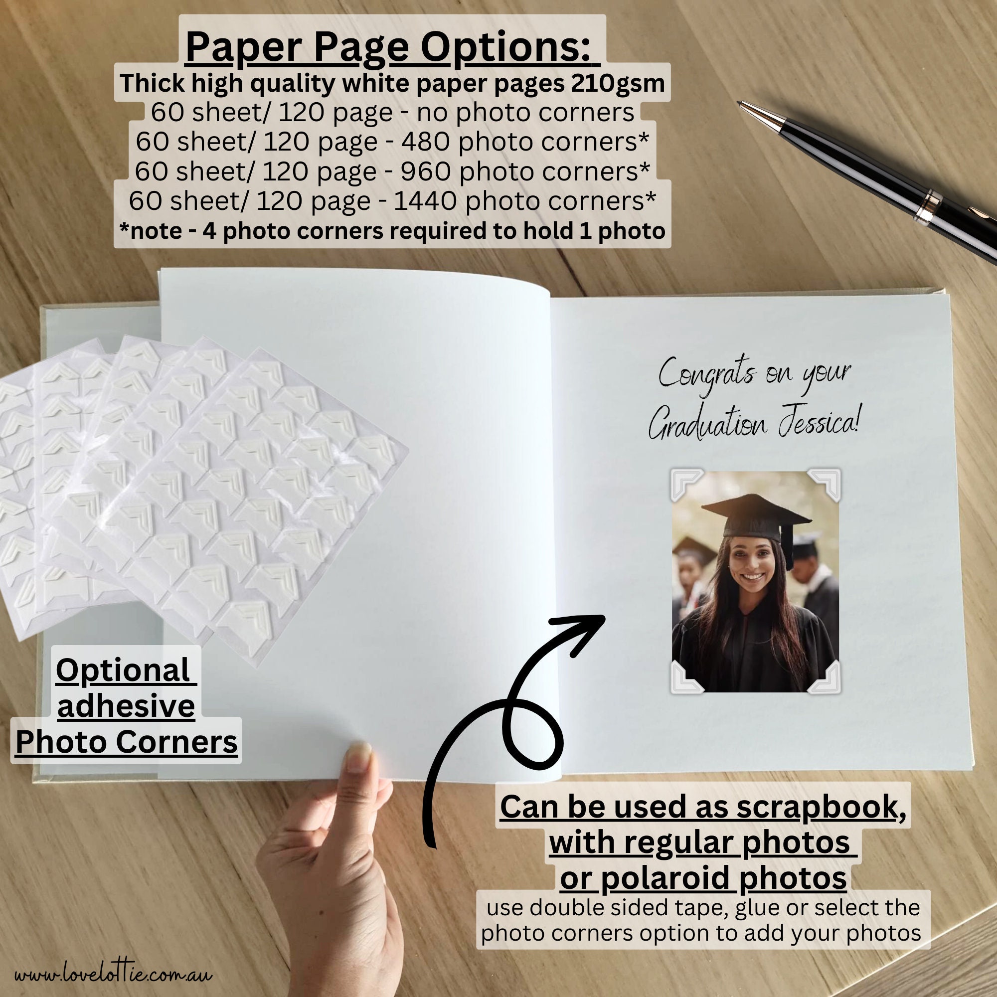 Graduation Party Guest Book, High School Grad College, Grad Congrats ...