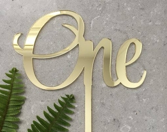 Happy Birthday Cake Topper - Acrylic Rose Gold Cake Topper - Birthday ...