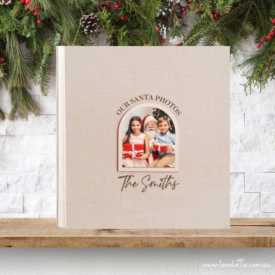 Family Christmas Photo Album Holiday, Santa Photos, Personalised ...
