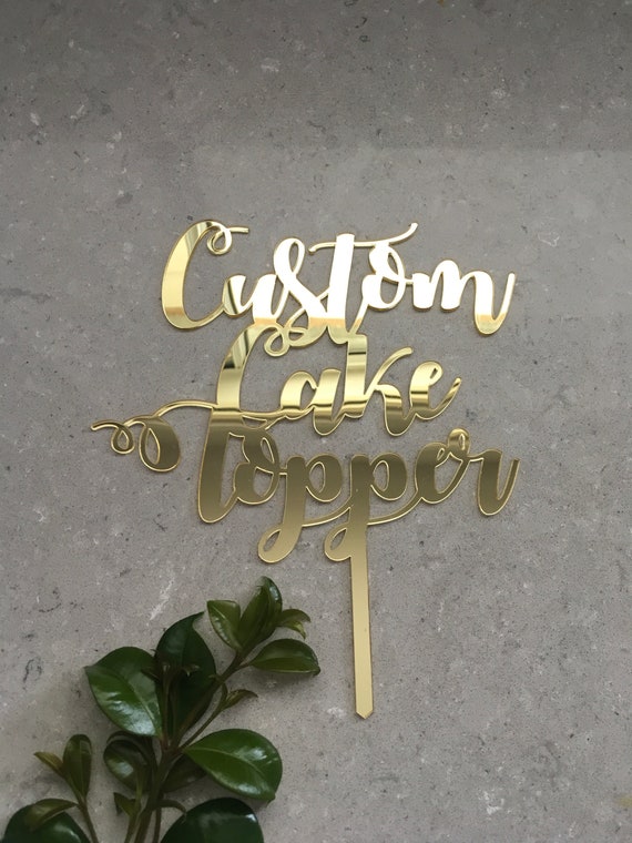 Custom Cake Topper Personalised | Etsy