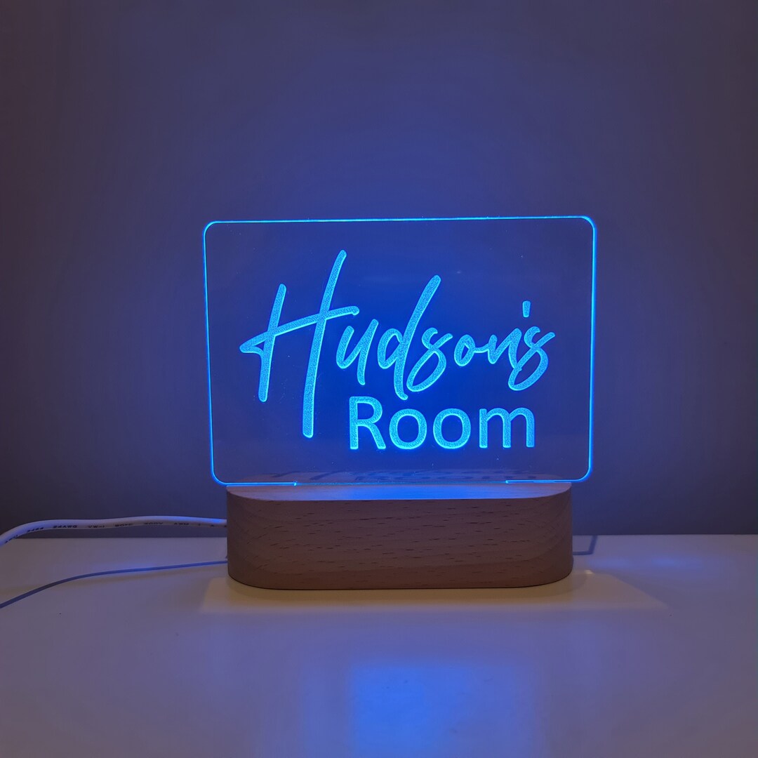 Nom personnalisé Nuit des enfants Lampe de chambre denfant Cadeau bébé ...