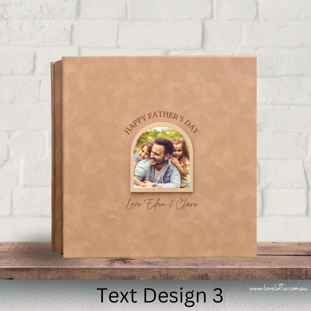 Personalised Memory Book - Father's Day Gift - Keepsake Book ...