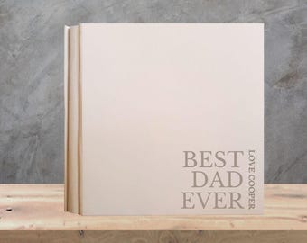 Personalized Dad Memory Book - Father Daughter Gift, Custom Father Son ...