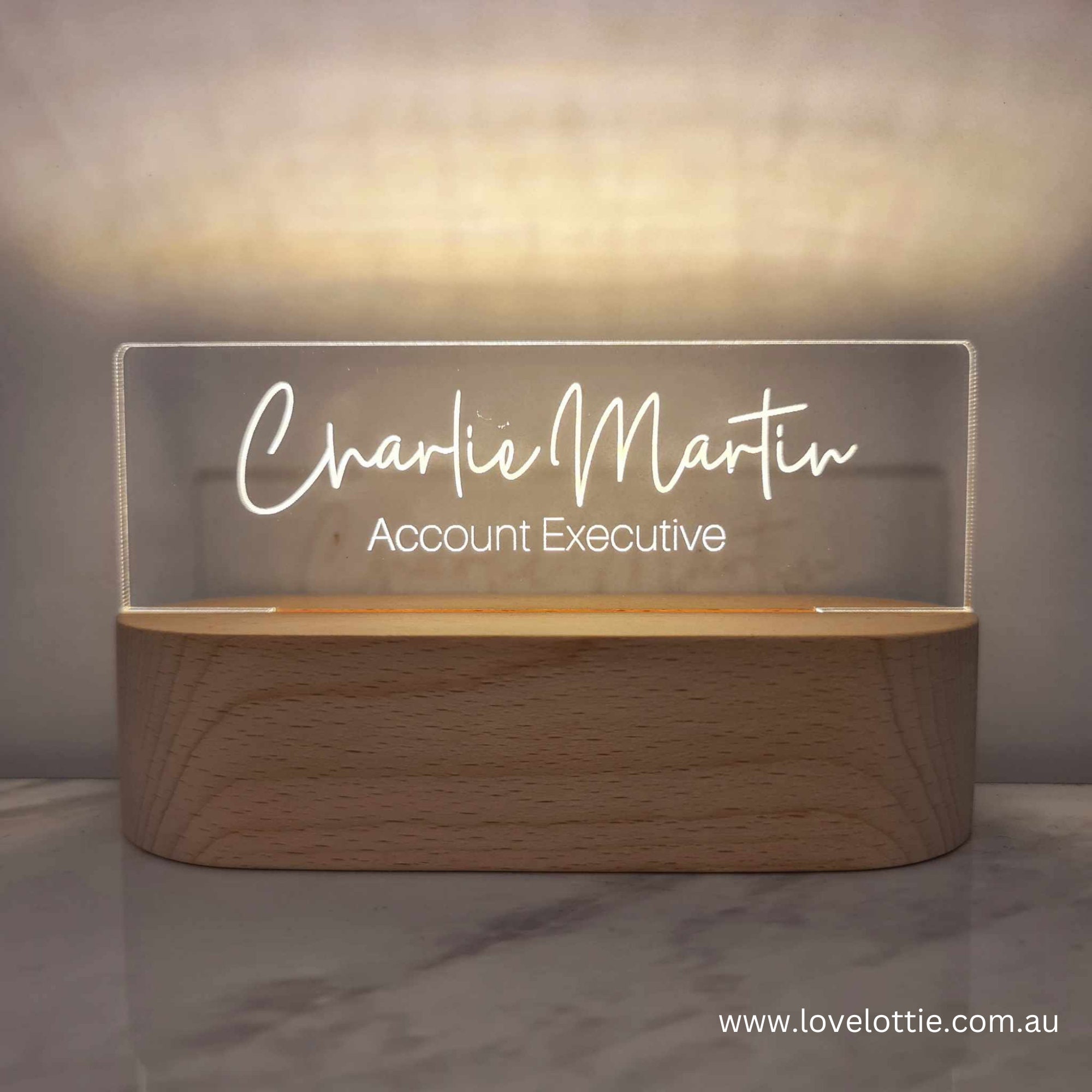 Executive Personalised Desk Name Plate, Custom Engraved Desk Sign ...
