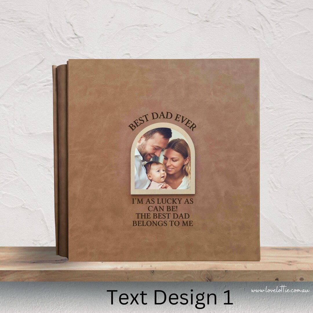 Personalised Dad Memory Book - Father Daughter Gift, Custom Father Son ...