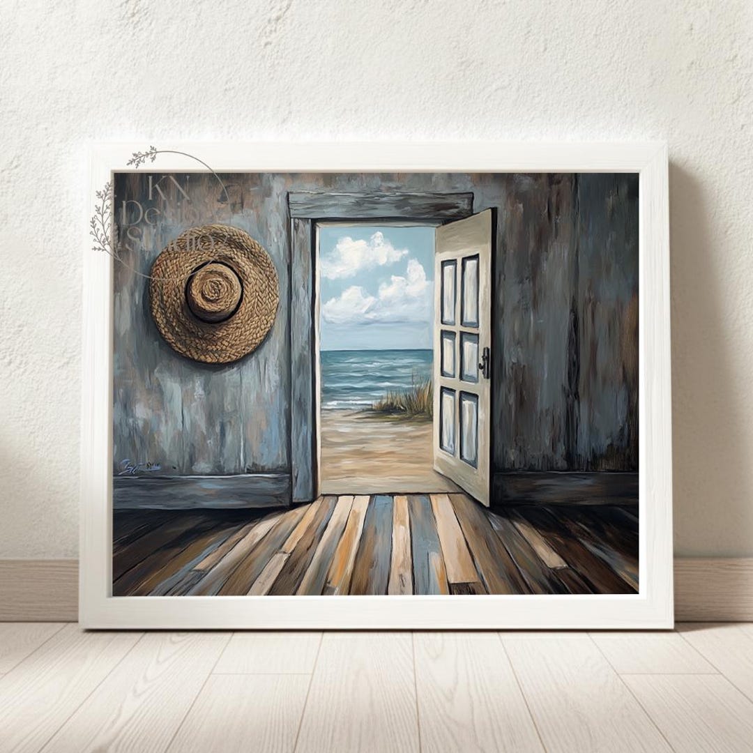 Coastal Vintage Entryway Printable Art - Rustic Beach Home Decor - Etsy