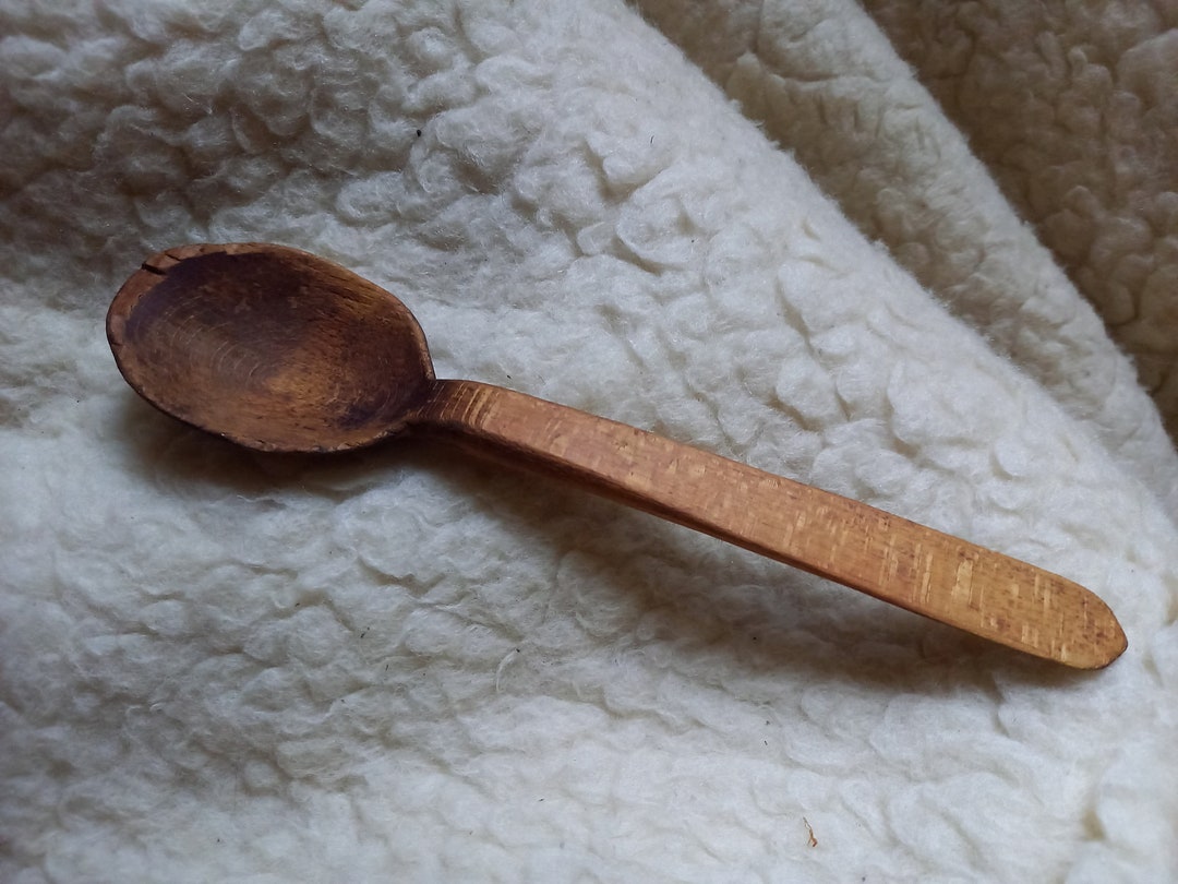 Vintage Antique Ancient Wood Spoon Handmade Hand Carved - Etsy