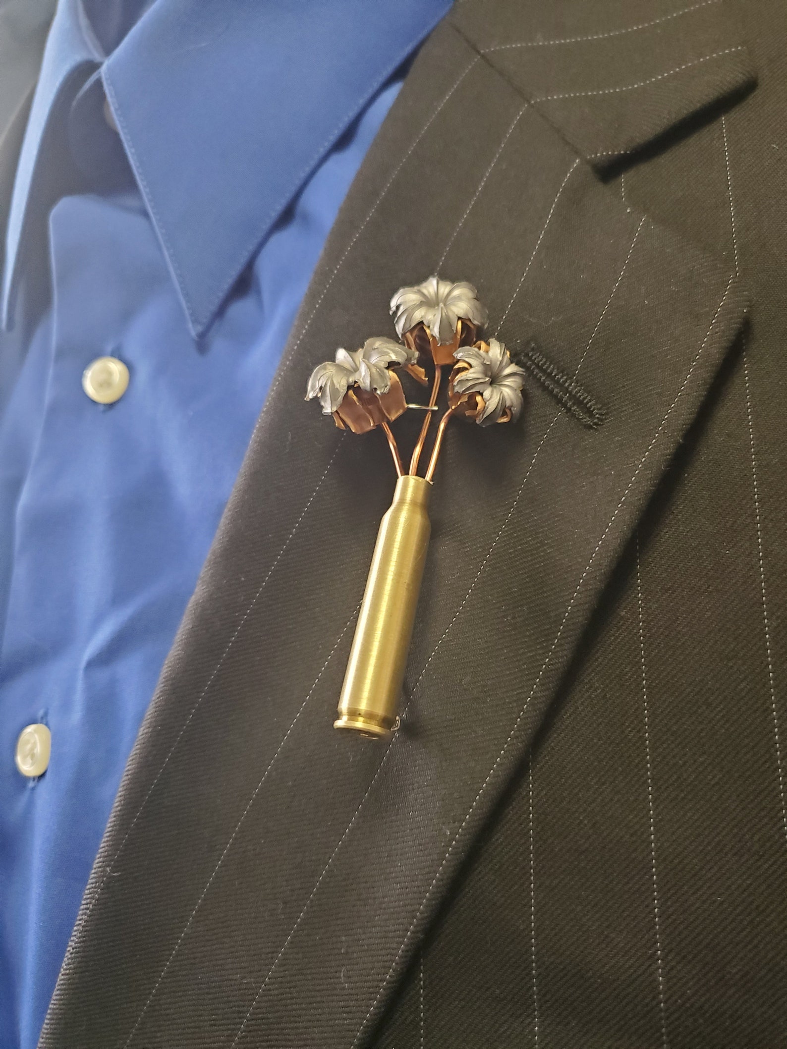 Bullet Boutonniere ammunition Casing Pin Bouquet Brooch - Etsy